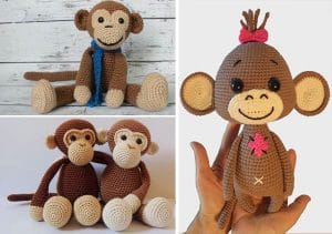 Amigurumi Affe häkeln – kostenlose & einfache Anleitung – Wittytopia